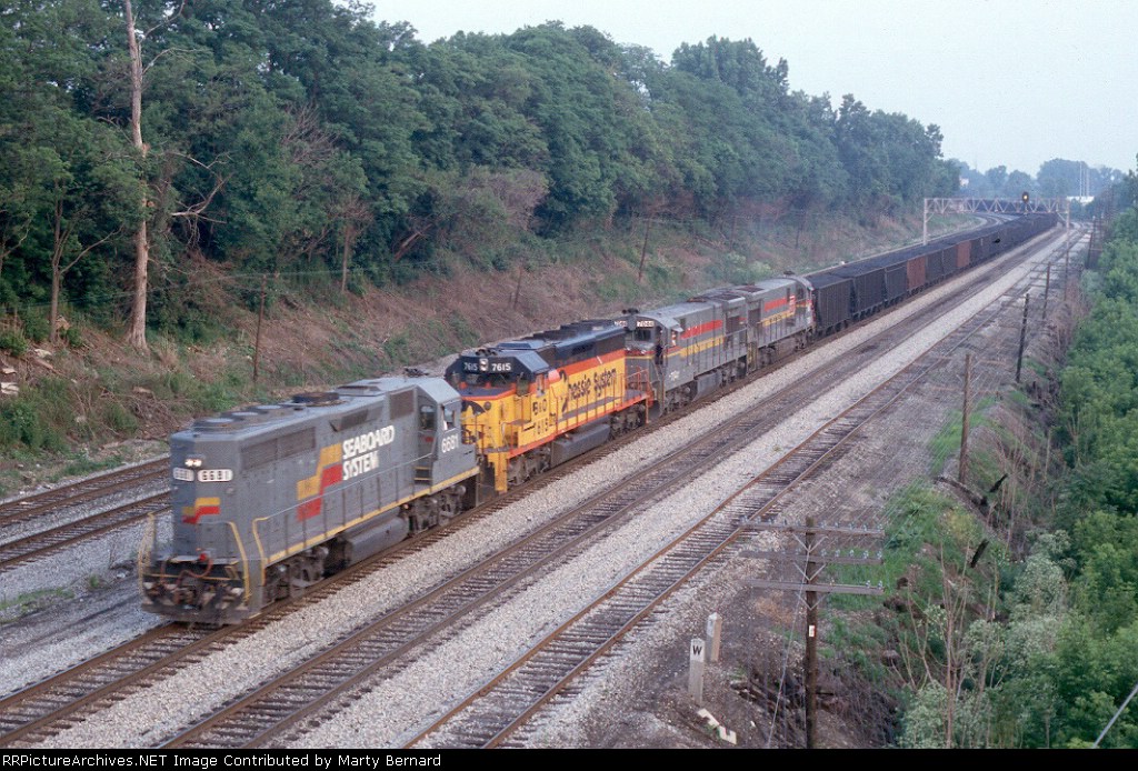 SBD 6681, B&O 7615, SBD 7044, and One More in 1987